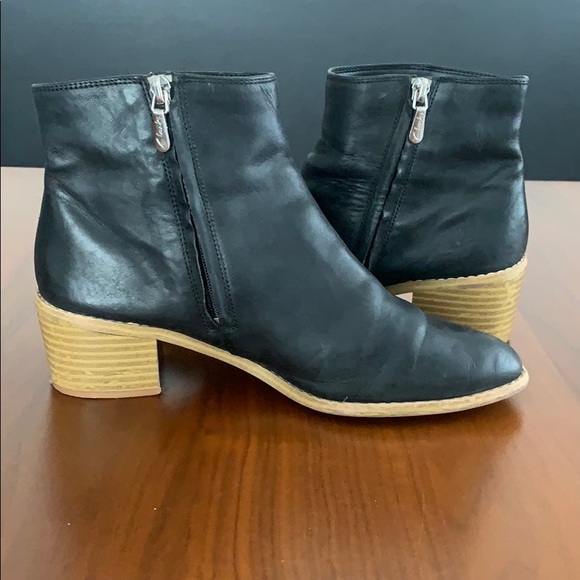 Clarks | Shoes | Clarks Breccan Myth Black Leather Ankle Boots 7 | Poshmark